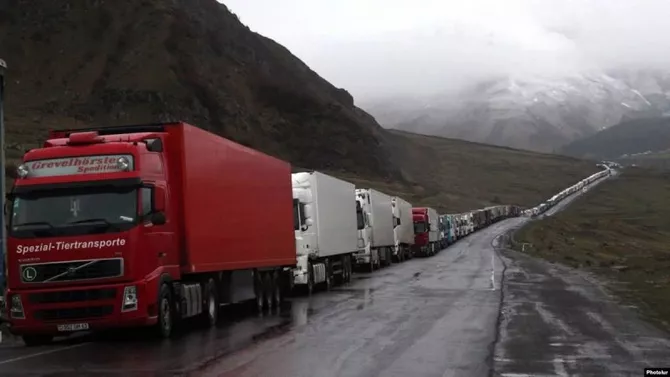 Armenian Freight Halted at Upper Lars as Russia Enforces Import ...