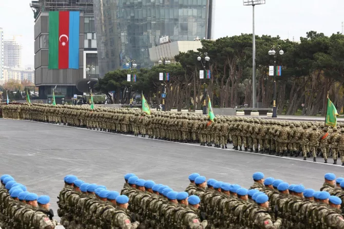 Azerbaijan Holds Military Parade Marking Patriotic War Anniversary ...